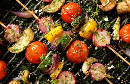 Veggie BBQ dish: Marinated vegetable skewers recipe | Renson US